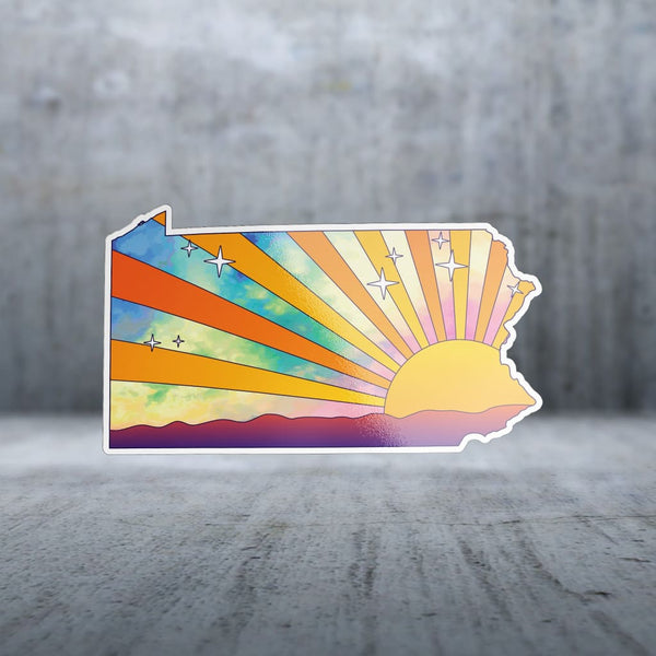 Sticker Pack | 11161 - Watercolor Sunburst - Pennsylvania