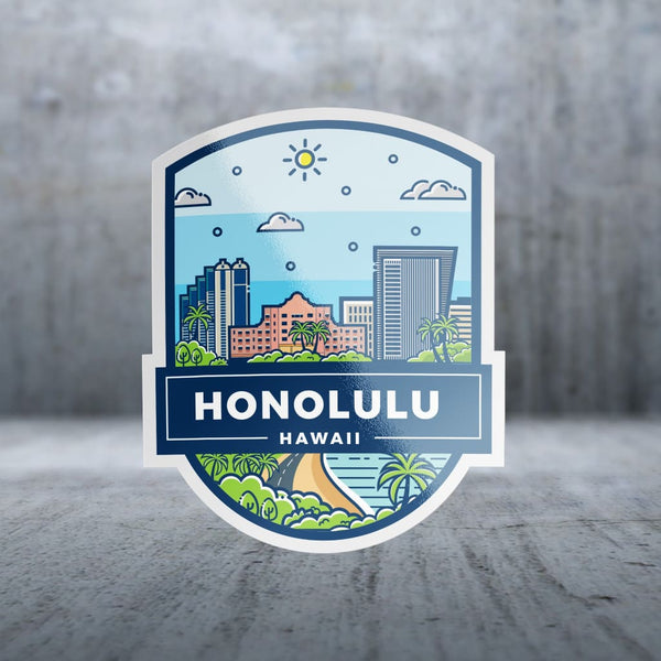Sticker Pack | 11491 - Shield Banner - Honolulu