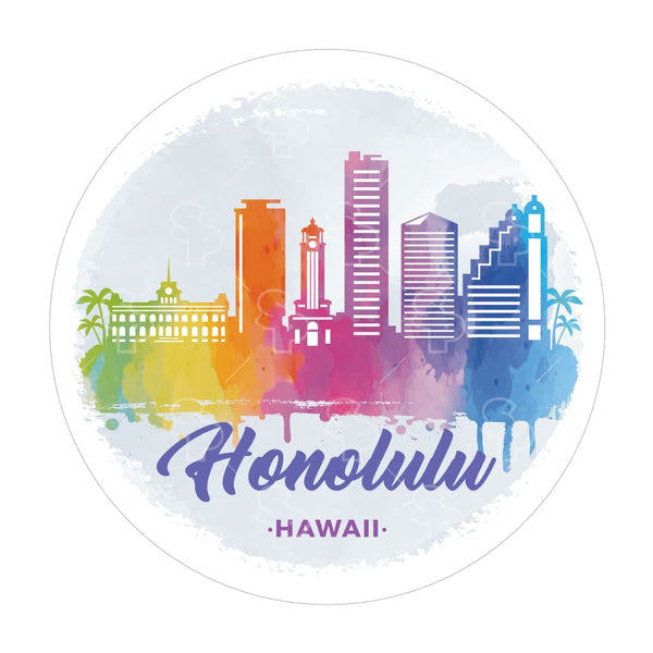 Sticker Pack | 12149 - Watercolor Spectrum - Honolulu