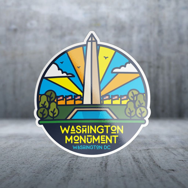 Sticker Pack | 13789 - Clean Rounded Lines - Washington Monument