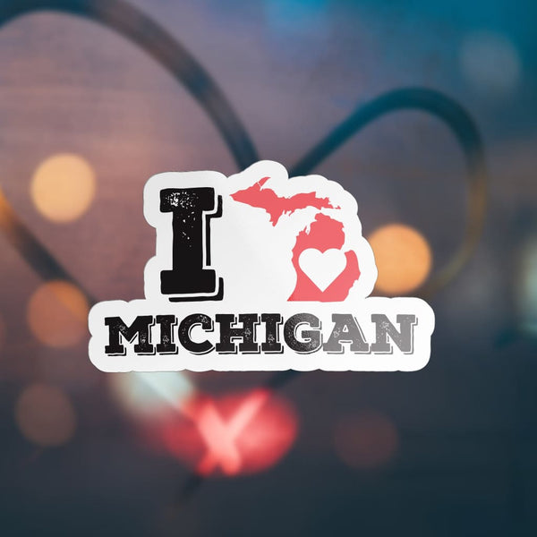 Sticker Pack | 2760 - I Love State - Michigan