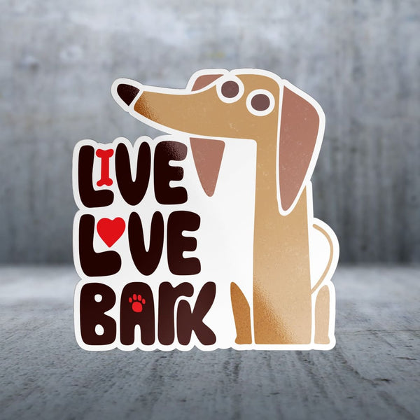 Sticker Pack | 10042 - Dog Sayings - Live Love Bark