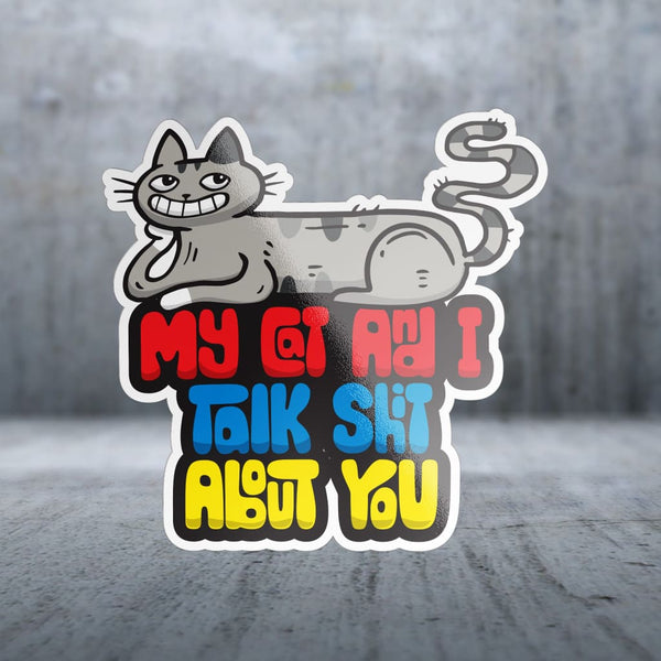 Sticker Pack | 10245 - Cat Sayings - Talking Shit About You