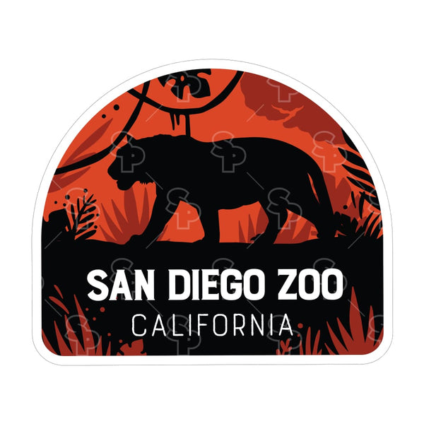 Sticker Pack | 10305 - Bold Animal Silhouette - Tiger