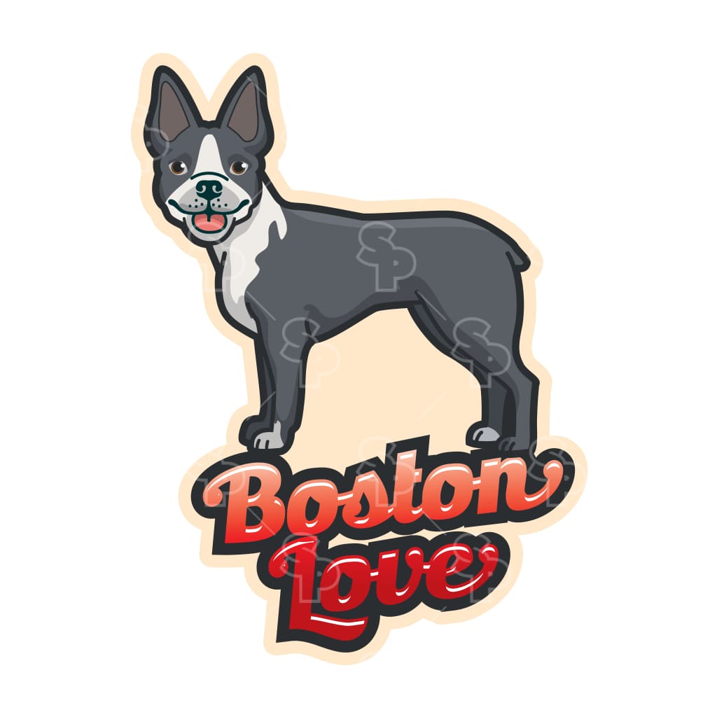 Sticker Pack | 10347 - Dog Love - Boston Terrier