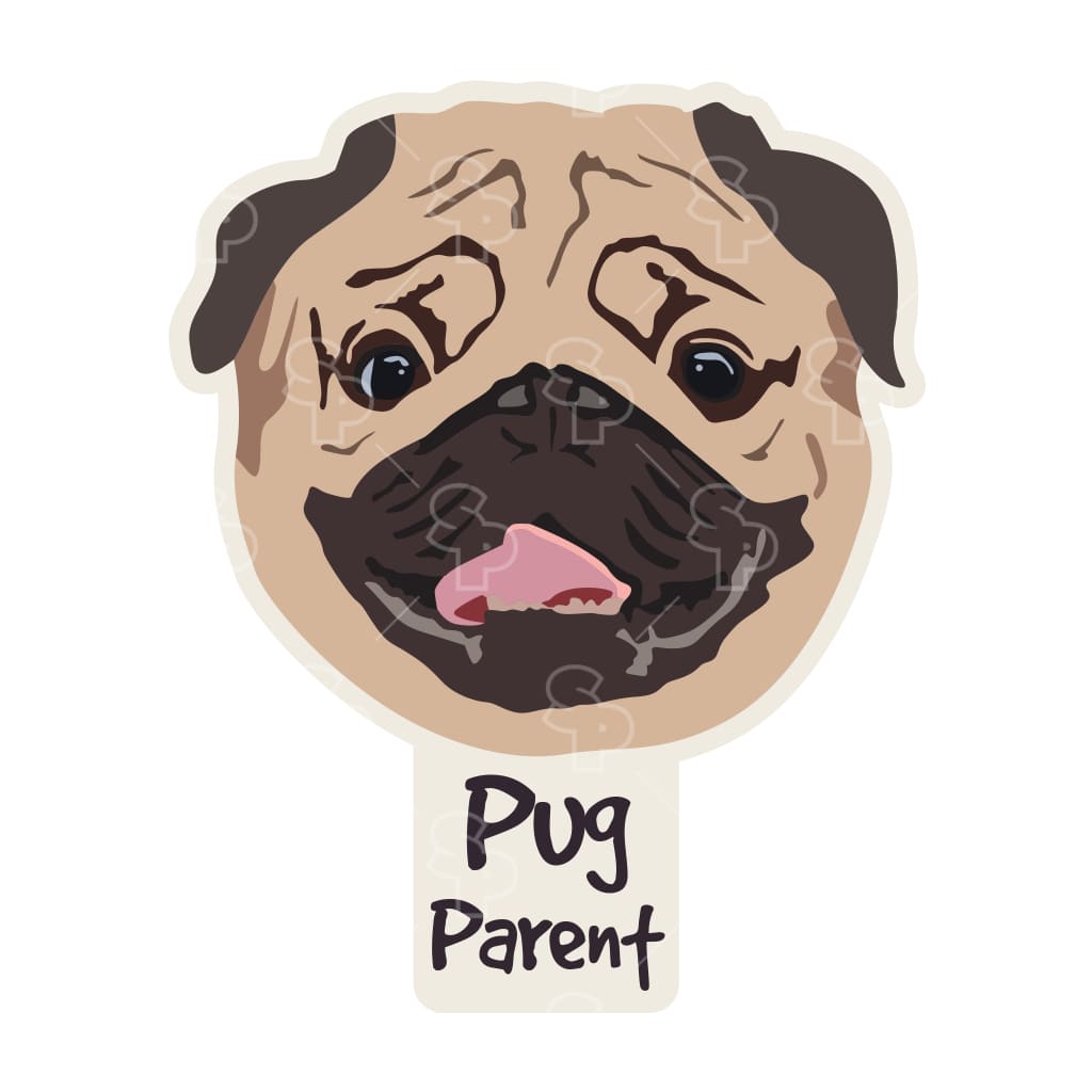 Sticker Pack | 10387 - Dog Parent - Pug
