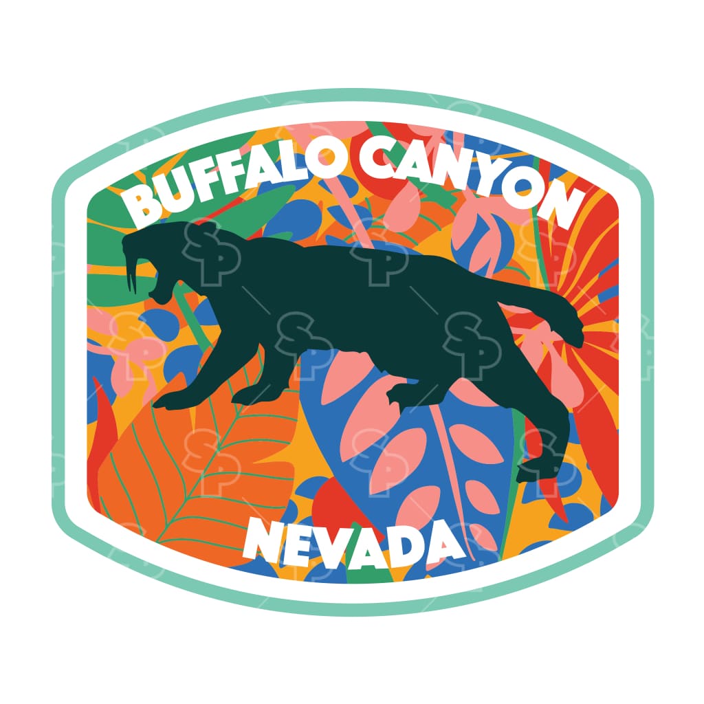 Sticker Pack | 10546 - Zoo Patterns - Sabertooth Tiger