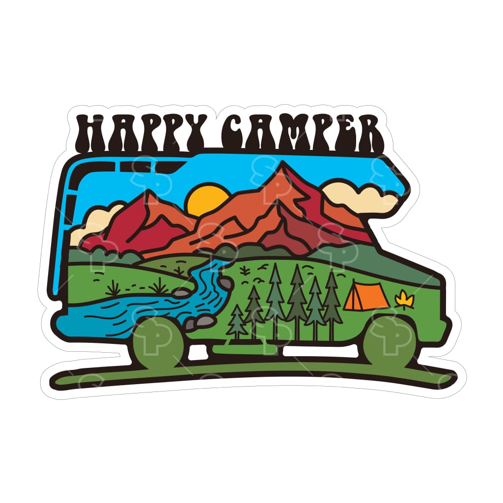 Sticker Pack | 10585 - RV Happy Camper