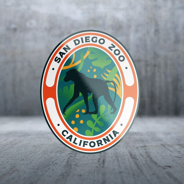 Sticker Pack | 10629 - Animal Oval - Baboon