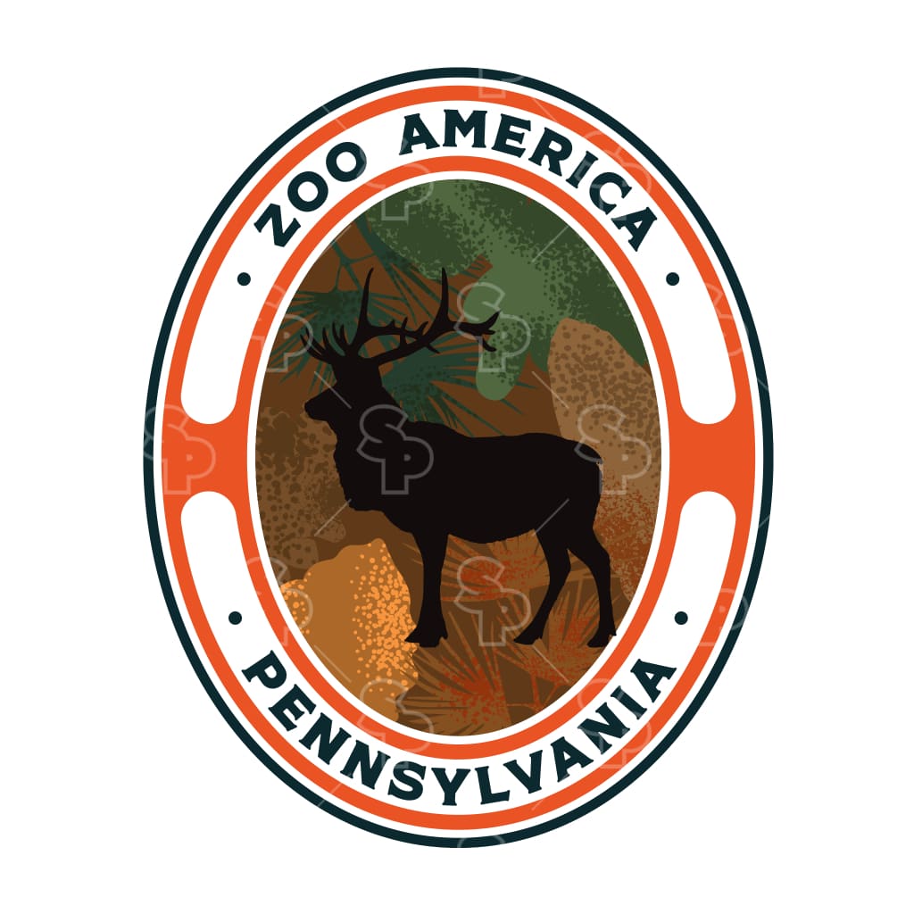 Sticker Pack | 10651 - Animal Oval - Elk