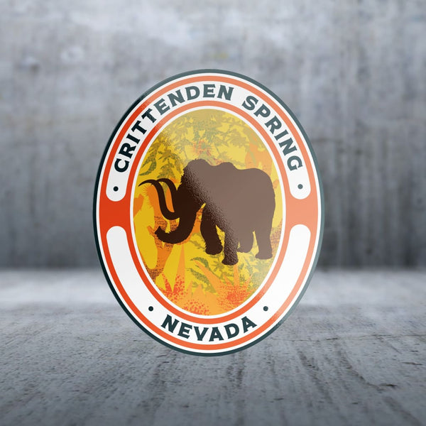 Sticker Pack | 10690 - Animal Oval - Woolly Mammoth