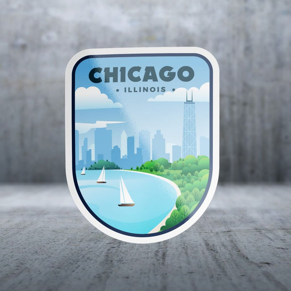 Sticker Pack | 10824 - Shield Illustrated - Chicago