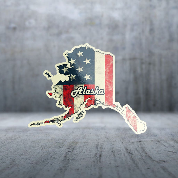 Sticker Pack | 10837 - Patriotic Texture - Alaska