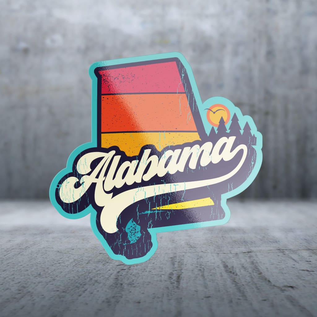 Sticker Pack | 10839 - Gritty Retro States - Alabama