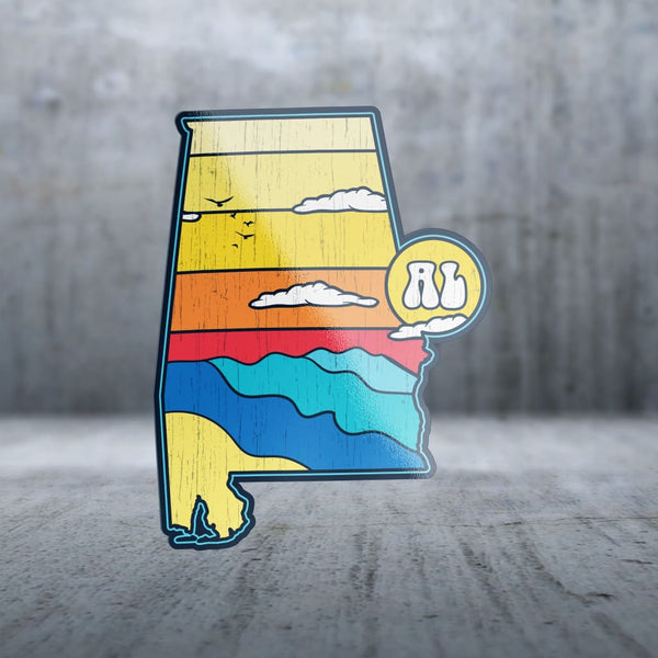 Sticker Pack | 10847 - Gradient Colors - Alabama