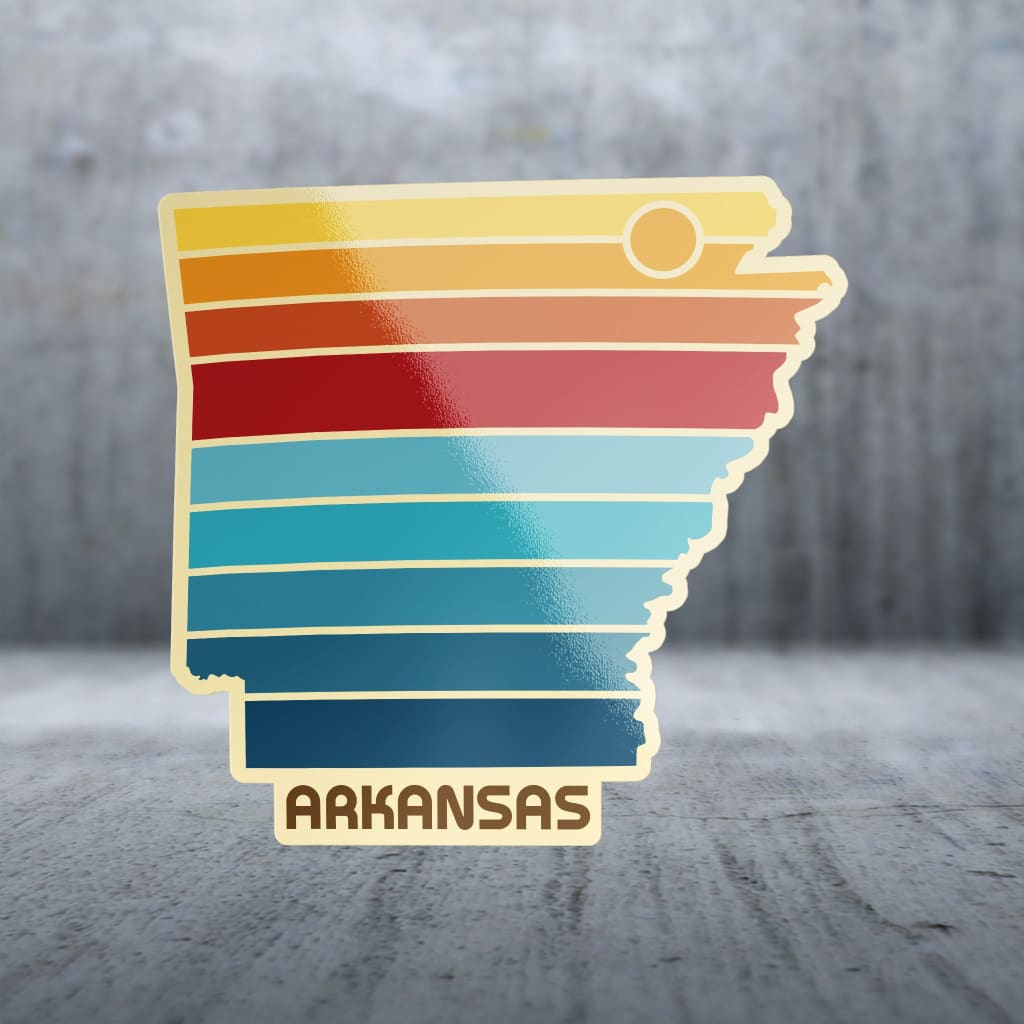 Sticker Pack | 10859 - Retro Color Line - Arkansas