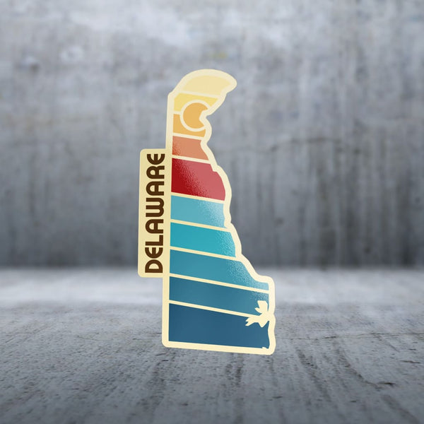 Sticker Pack | 10885 - Retro Color Line - Delaware