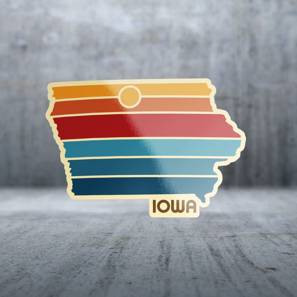 Sticker Pack | 10959 - Retro Color Line - Iowa