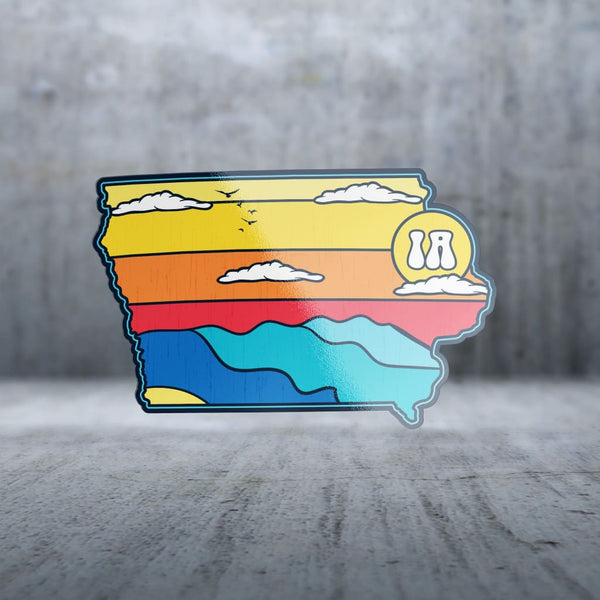 Sticker Pack | 10965 - Gradient Colors - Iowa