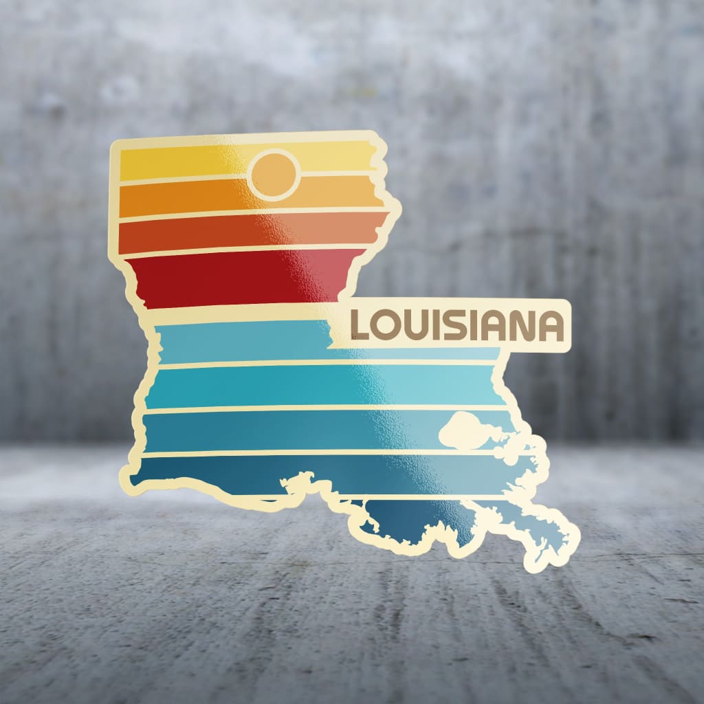 Sticker Pack | 10984 - Retro Color Line - Louisiana
