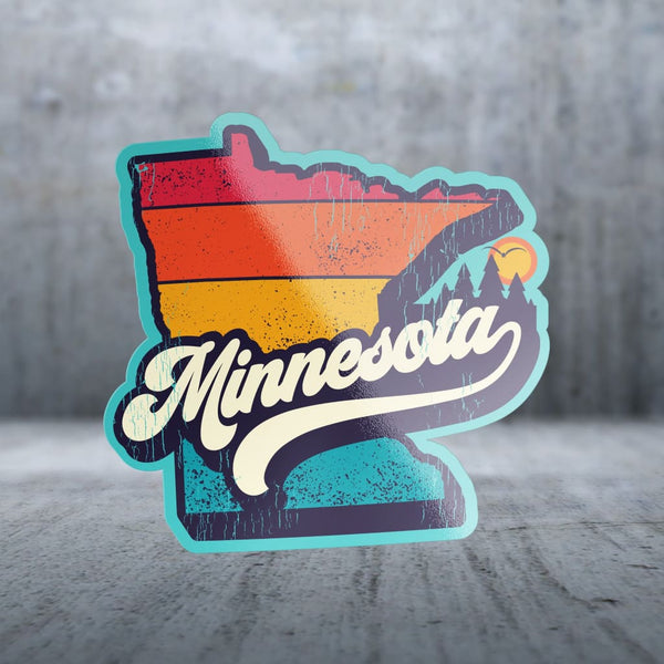 Sticker Pack | 11021 - Gritty Retro States - Minnesota