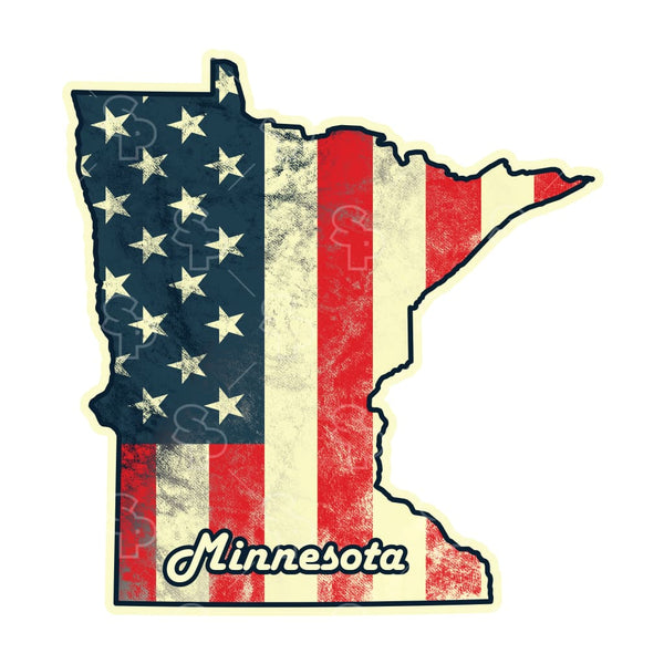 Sticker Pack | 11028 - Patriotic Texture - Minnesota