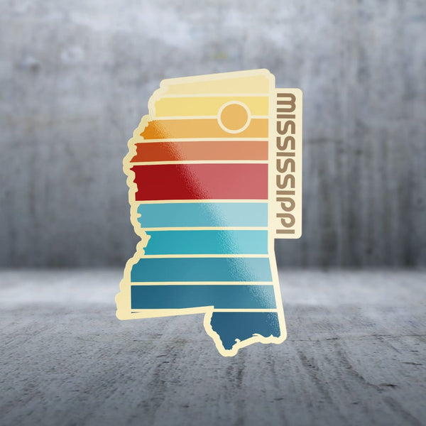 Sticker Pack | 11032 - Retro Color Line - MIssissippi