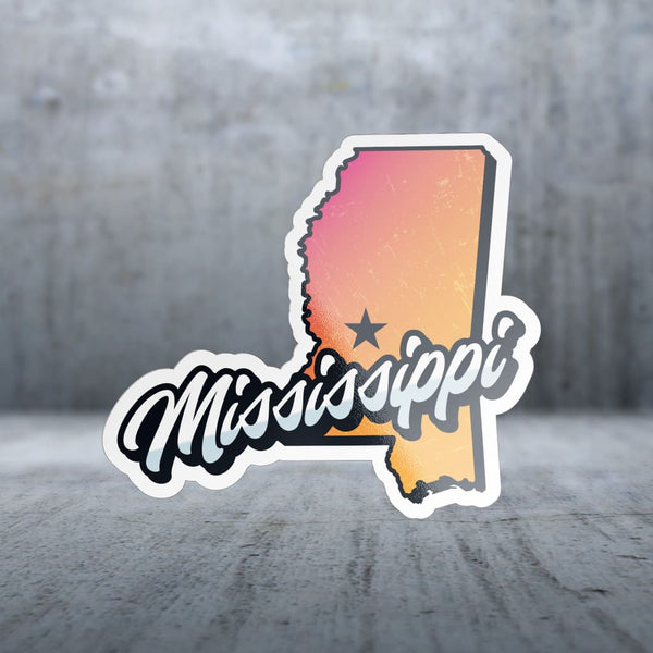 Sticker Pack | 11035 - Bright Gradient - MIssissippi