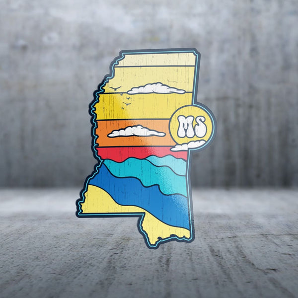 Sticker Pack | 11038 - Gradient Colors - MIssissippi