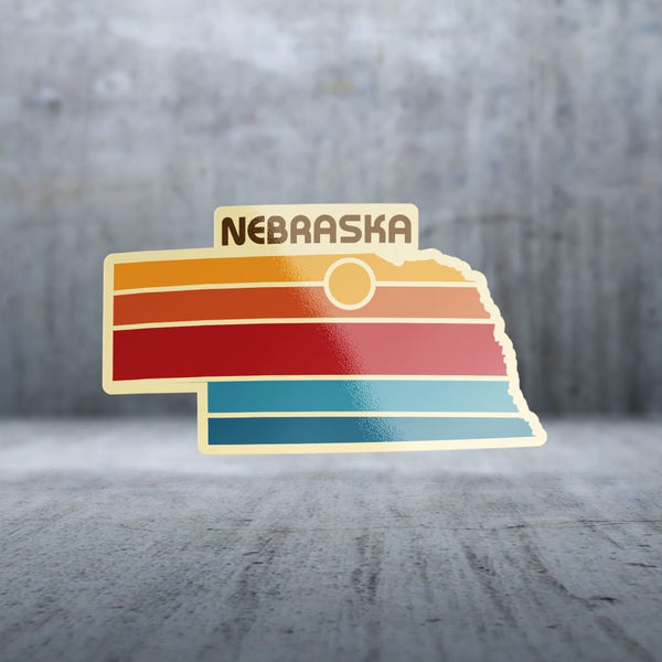 Sticker Pack | 11059 - Retro Color Line - Nebraska