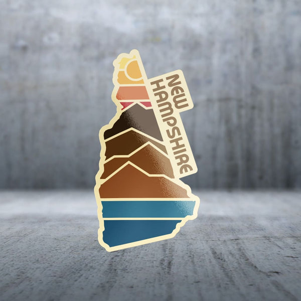 Sticker Pack | 11076 - Retro Color Line - New Hampshire