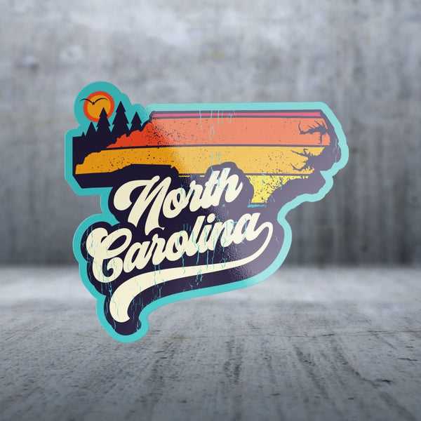 Sticker Pack | 11110 - Gritty Retro States - North Carolina