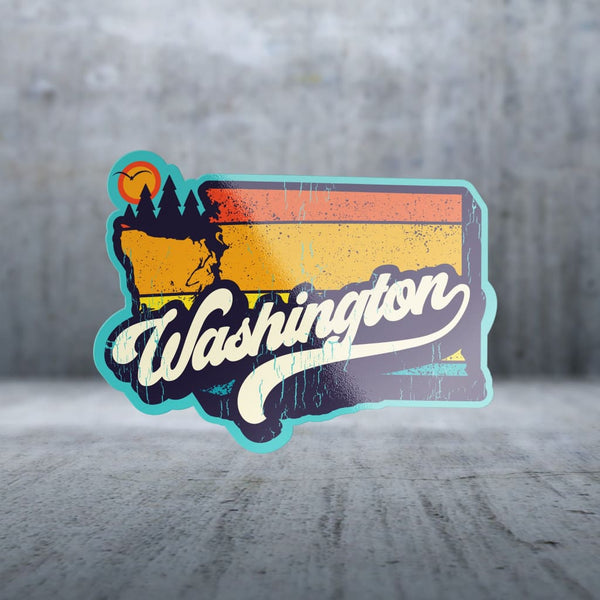 Sticker Pack | 11236 - Gritty Retro States - Washington