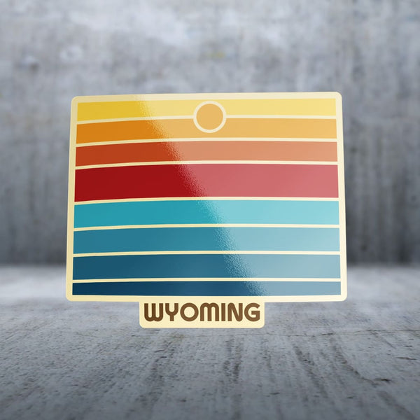 Sticker Pack | 11264 - Retro Color Line - Wyoming