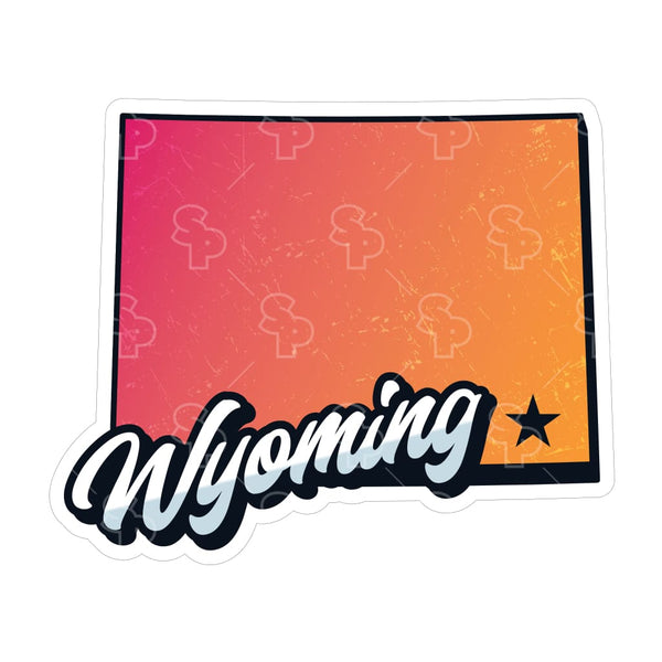Sticker Pack | 11267 - Bright Gradient - Wyoming