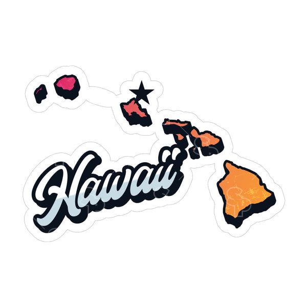 Sticker Pack | 11338 - Bright Gradient - Hawaii
