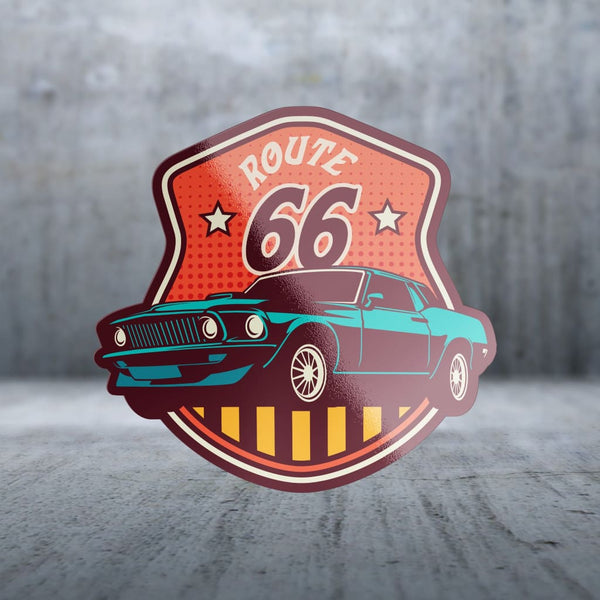 Sticker Pack | 11358 - Route 66 - Mustang Badge