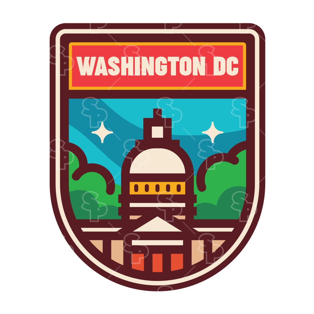 Sticker Pack | 11434 - Shield Lines - Washington DC