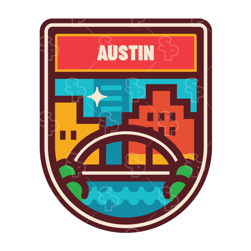 Sticker Pack | 11440 - Shield Lines - Austin