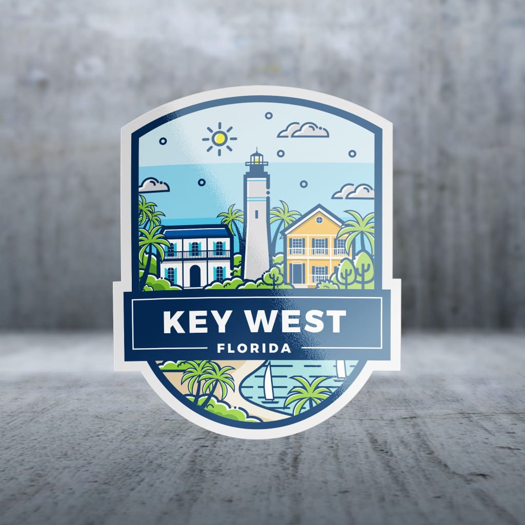 Sticker Pack | 11469 - Shield Banner - Key West