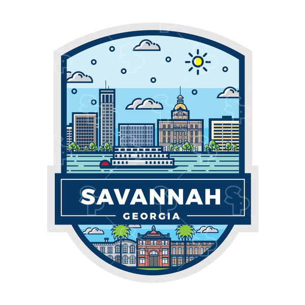 Sticker Pack | 11472 - Shield Banner - Savannah
