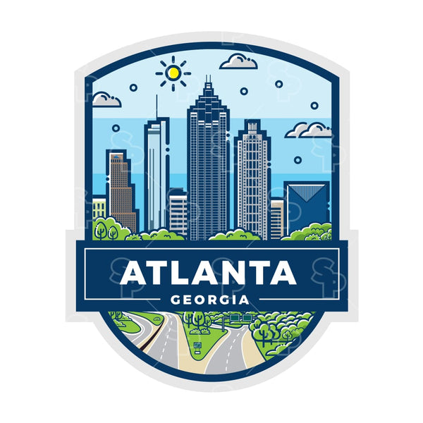 Sticker Pack | 11487 - Shield Banner - Atlanta