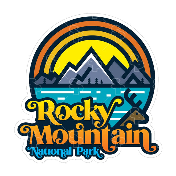 Sticker Pack | 11502 - Bright Text - Rocky Mountain