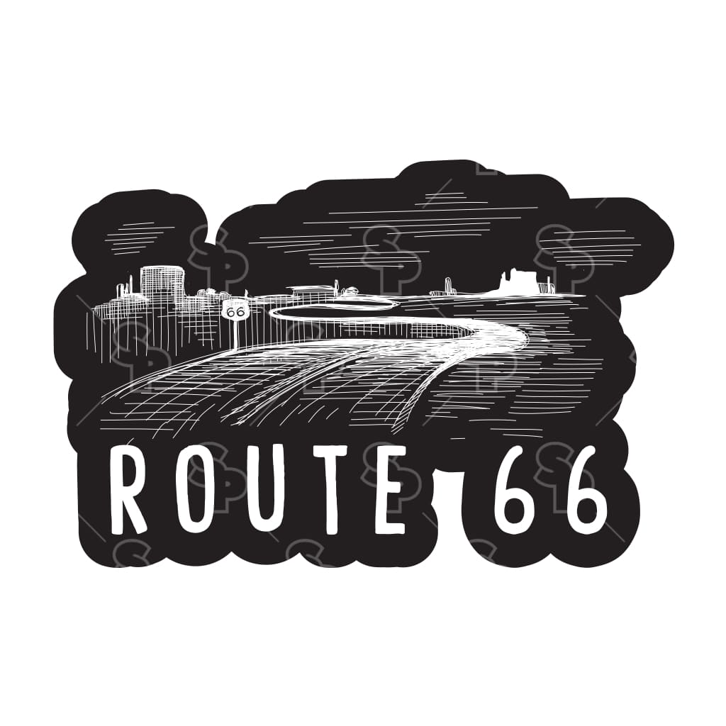 Sticker Pack | 11635 - BW Places - Route 66