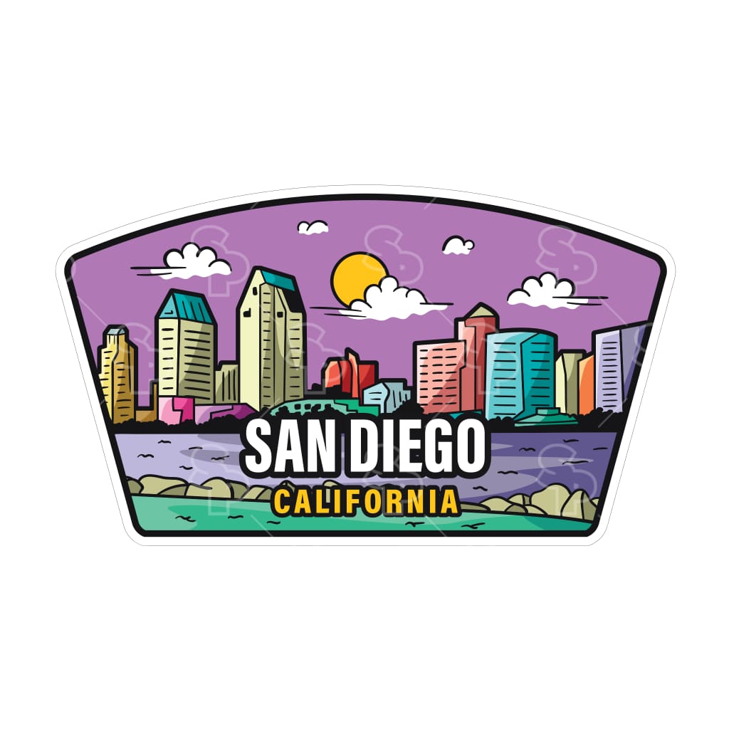 Sticker Pack | 11674 - Windshield - San Diego
