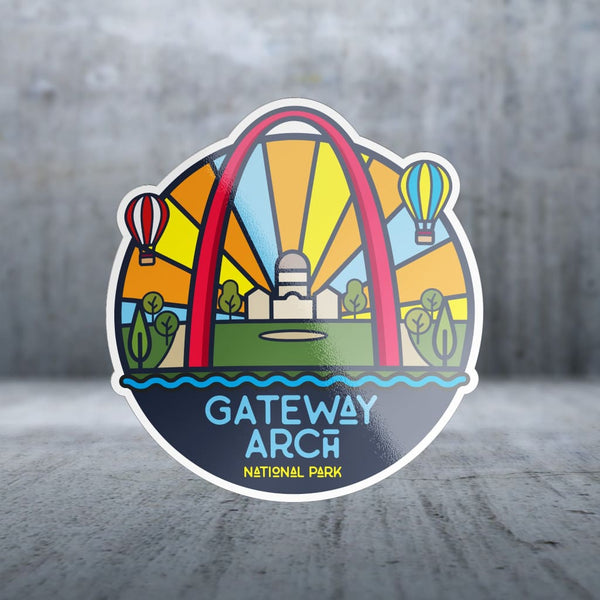 Sticker Pack | 11694 - Clean Rounded Lines - Gateway Arch