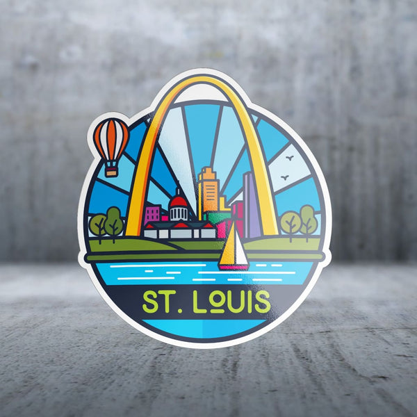 Sticker Pack | 11698 - Clean Rounded Lines - St. Louis