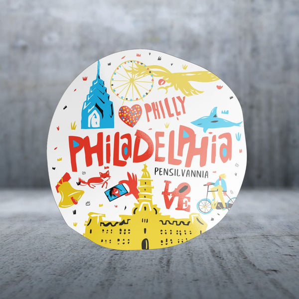 Sticker Pack | 11802 - Place Illustrated - Philadelphia