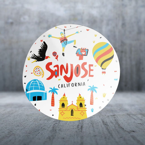 Sticker Pack | 11806 - Place Illustrated - San Jose