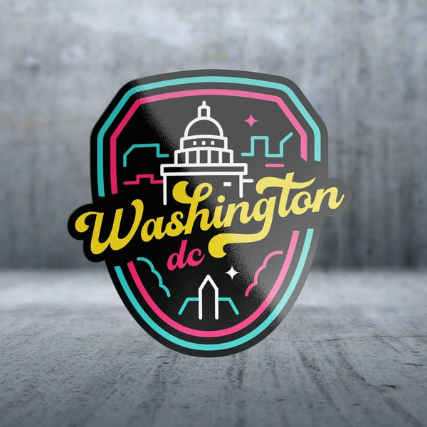 Sticker Pack | 11844 - Neon Lines - Washington DC